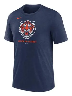 Nike Detroit Tigers Logo Mlb T-shirt - Blue