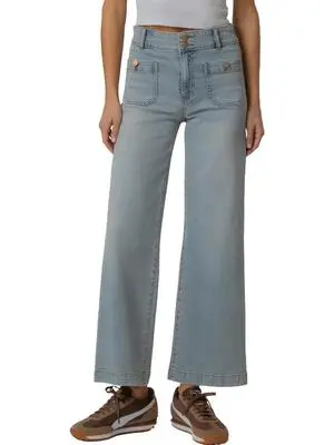 Kut From The Kloth KUT From The Kloth Patch Pocket High Waist Ankle Wide Leg Jeans Brilliant