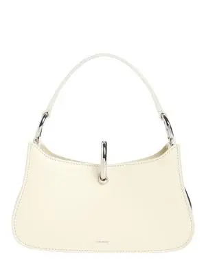 Rabanne Micro Ring Leather Top Handle Bag - Ivory/silver