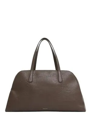 MANSUR GAVRIEL Helios Leather Travel Bag - Ebony