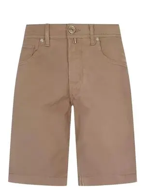 Jacob Cohen Logo Patch Shorts - Brown