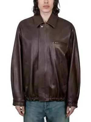 STEIN STEIN Zip-Up Leather Jacket