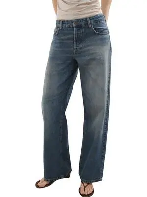 MANGO MANGO Low Rise Straight Leg Jeans