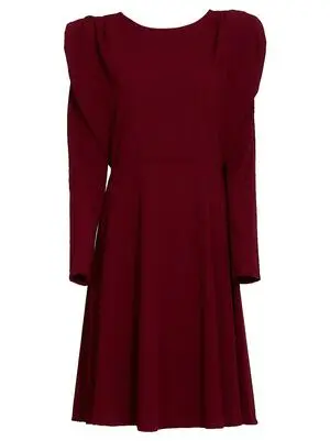 SOHUMAN Uhad Midi Dress With Long Sleeves - Red