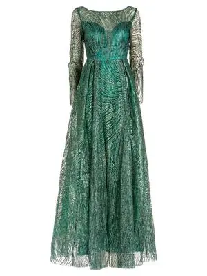 SOHUMAN Genovia Long Sleeve Maxi Dress - Green