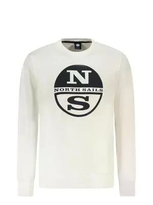 NORTH SAILS North Sails Logo Print Crewneck Sweatshirt Neutrals