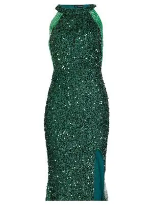 SOHUMAN Atalanta Sequin Embellished Gown - Green