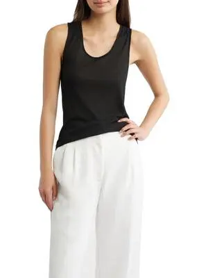 ARTLESS FOREVER Benny Ribbed Tank - Black