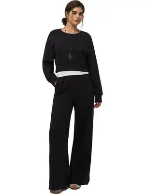 JUANA Hemp Essentials Fleece Sweatpants - Black