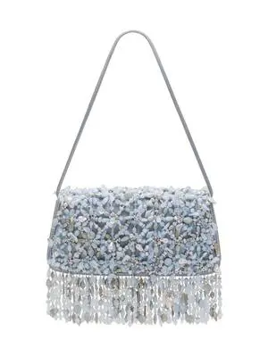 Cult Gaia Idalia Embellished Satin Shoulder Bag - Coastal