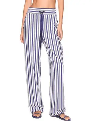 Susana Monaco Stripe Wide Leg Pants - Night Life