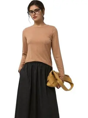 JUANA JUANA Hemp Essentials Long Sleeve Tee Bronze