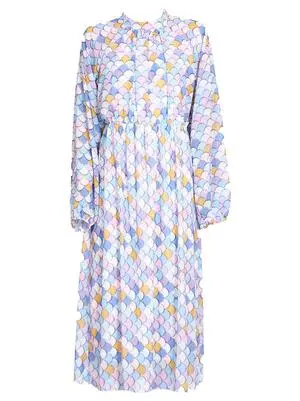 SOHUMAN Alice Printed Maxi Dress - Blue