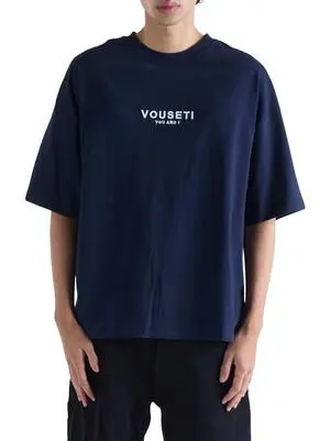 VOUSETI Og Cotton Graphic T-shirt - Navy