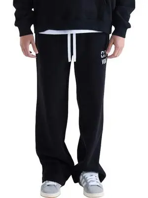 VOUSETI Us Against Time Fleece Track Pants - Black