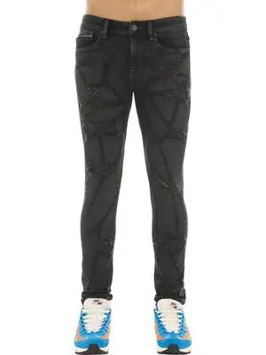 CULT OF INDIVIDUALITY Punk Super Skinny Jeans - Smog