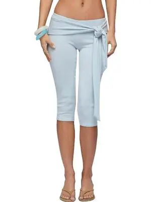 EDIKTED Adara Tie Capri Pants