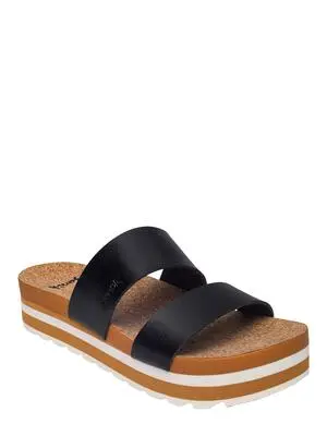Sanuk Sanuk Platform Two-Strap Sandals Black