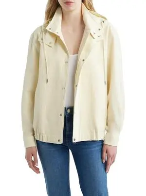 FRAME Seersucker Track Jacket - Lemon Multi