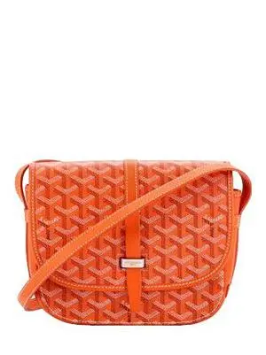 Goyard Belvedere Ii Messenger Bag Coated Canvas Pm Orange