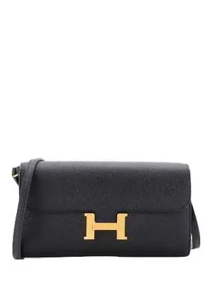 Hermès Constance To Go Wallet Epsom - Black