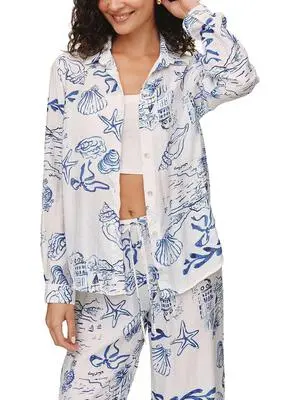 Bella Dahl Classic Button-up Printed Shirt - Riviera Print
