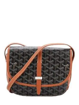 Goyard Belvedere Ii Messenger Bag Coated Canvas Pm Brown