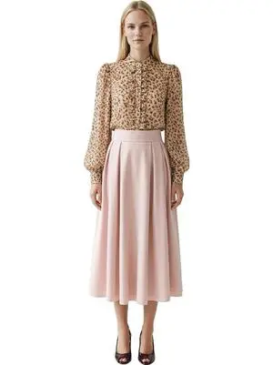 EXQUISE Chandler A-line Skirt - Pink