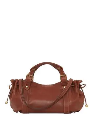 Gerard Darel Leather Shoulder Bag - Tan