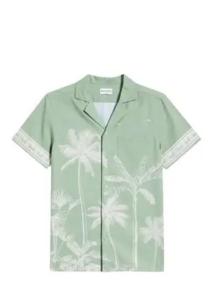 MAVRANS Tropical Palm Weekend Camp Shirt - Light Green