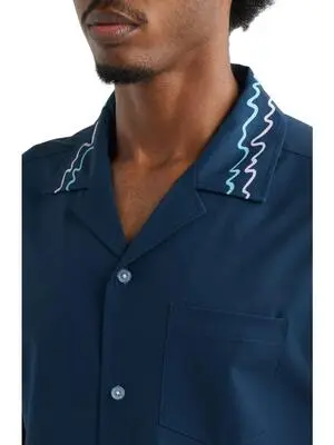 MAVRANS Salt Scene Weekend Camp Shirt - Blue