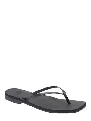 MALVADOS Malvados Lola Square Toe Flip Flop Noir