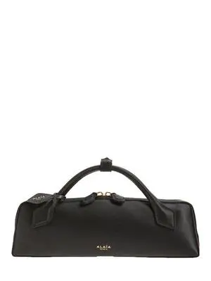 Alaïa Alaïa Le Teckel Silk Top Handle Clutch Noir