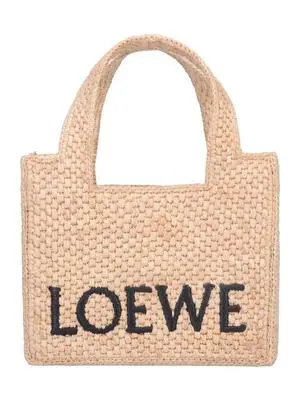 Loewe Raffia Mini Tote Bag - Beige