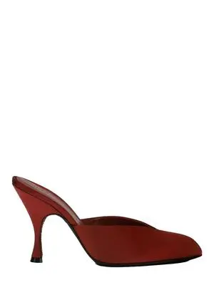 HERBERT LEVINE Herbert Levine Satin V-Neck Stiletto Mules