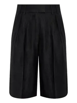 ALLSAINTS Pleated Tailored Shorts - Black
