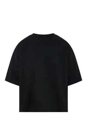 ALLSAINTS Esme Amelie Crochet Heart T-shirt - Black