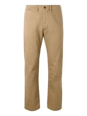Ralph Lauren Ralph Lauren Straight-Leg Cotton-Twill Trousers Beige
