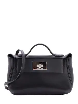 Hermès 21 24/24 Bag Togo With Swift - Black