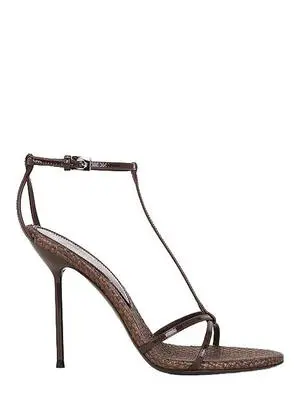 Paris Texas Lidia T-strap Sandal - Ebano
