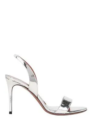 PARIS TEXAS Paris Texas Vera Slingback Sandal 85 In Metallic