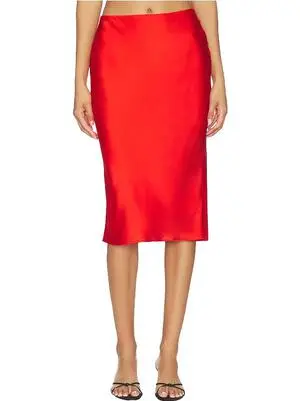LOVERS AND FRIENDS Zoe Midi Skirt - Red
