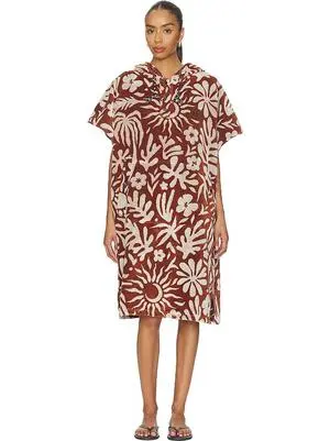 SLOWTIDE Sunny Terrycloth Poncho - Mousse