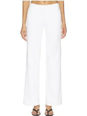 L'Agence Joanne Wide Leg Pant - Blanc