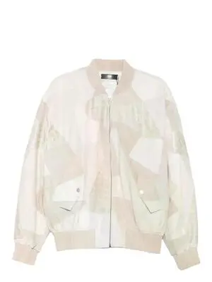 Amiri Patchwork Bomber Jacket - Neutrals