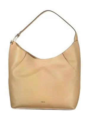 Furla Lara Leather Tote Bag - Neutrals