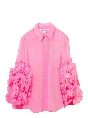 Comme Des Garçons Ruffled Shirt - Pink