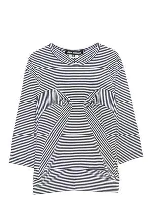 Junya Watanabe Striped Panelled T-shirt - Blue