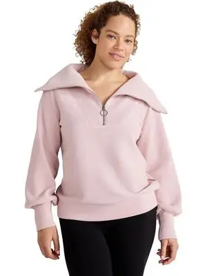 Varley Vine Half Zip Sweater - Burnished Lilac