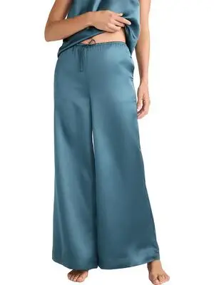 HAVEN WELL WITHIN Flowy Wide Leg Pants - Neptune